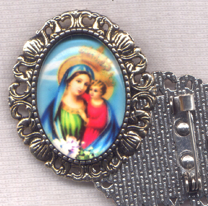 Queen of Heaven Child Jesus King Brooch each BRCH03A