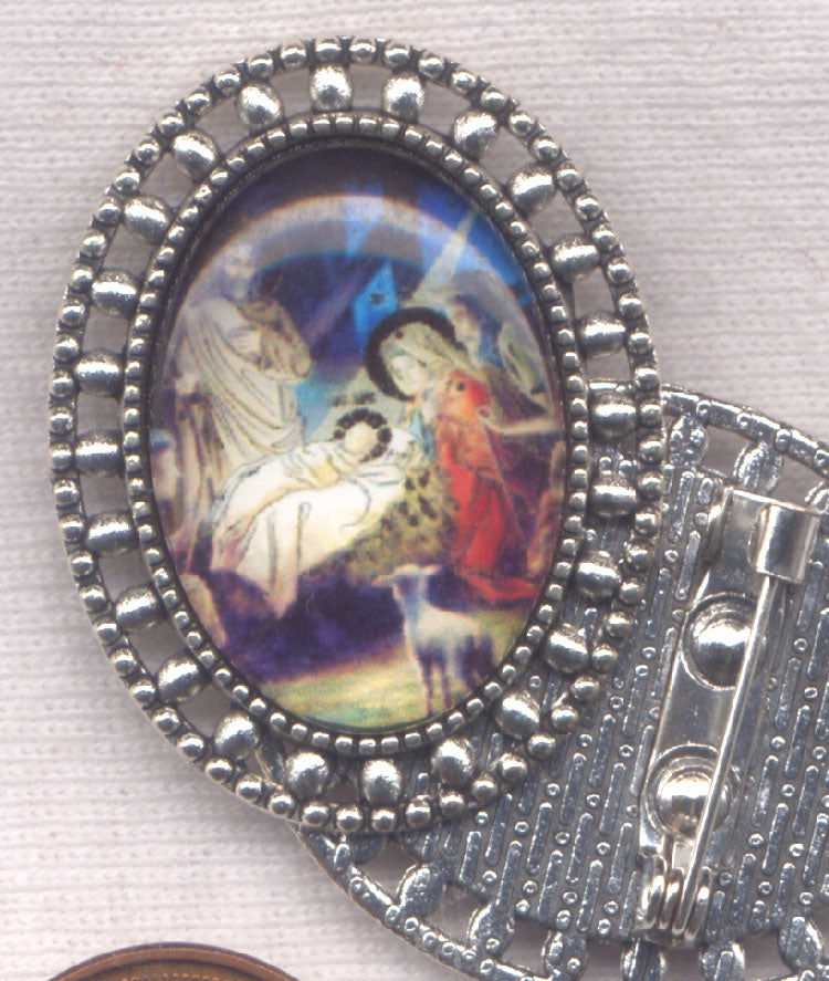 Renaissance Collection Nativity Brooch each BRCH05P