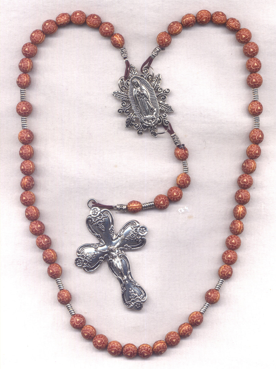Our Lady of Guadalupe Fancy Cord Rosary CD07