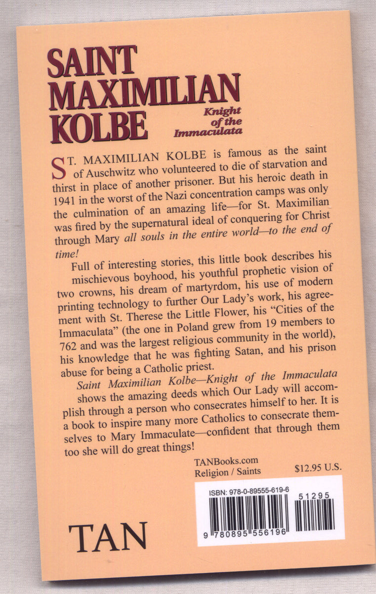 Maximillian Kolbe Knight of The Immaculata book and rosary Combo07