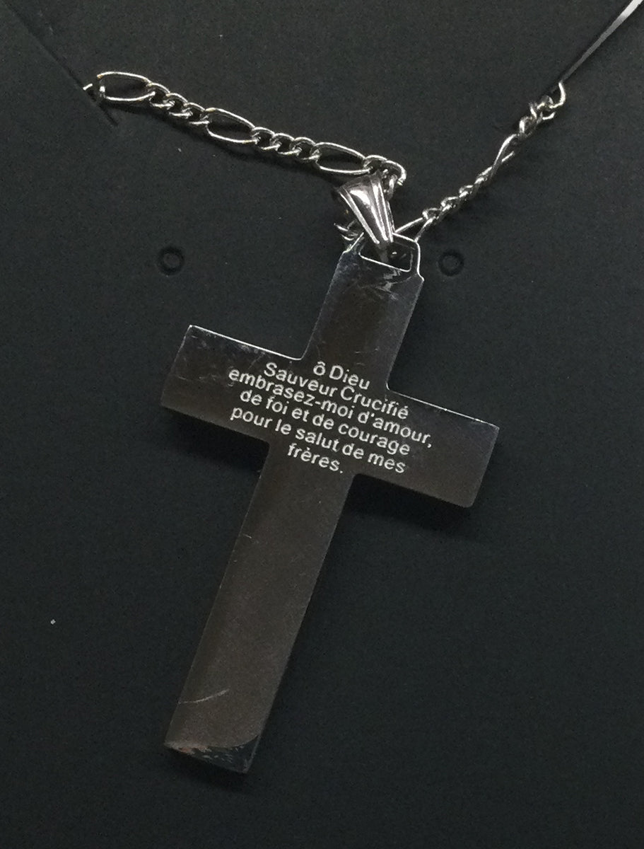 Cross of Pardon and Forgiveness stainless steel each Marie Julie Jahen