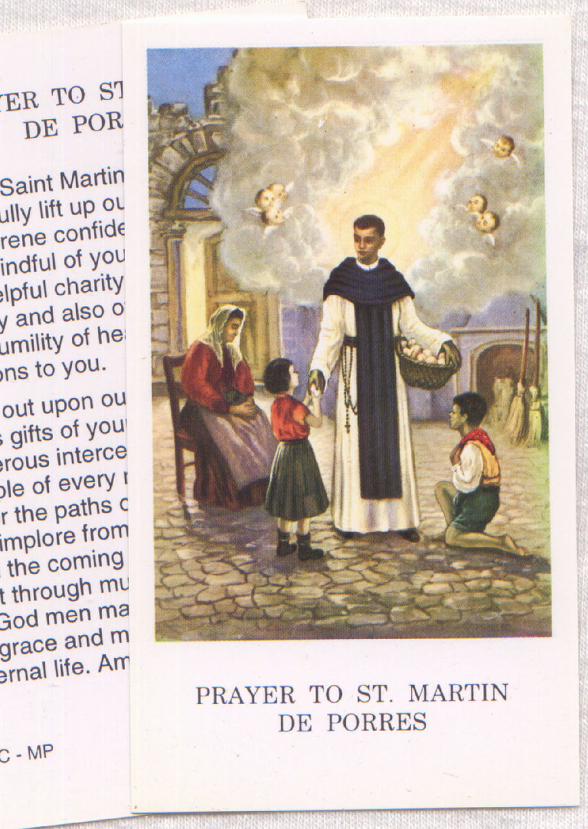 St Martin de Porres prayer card 5/pkg IT104