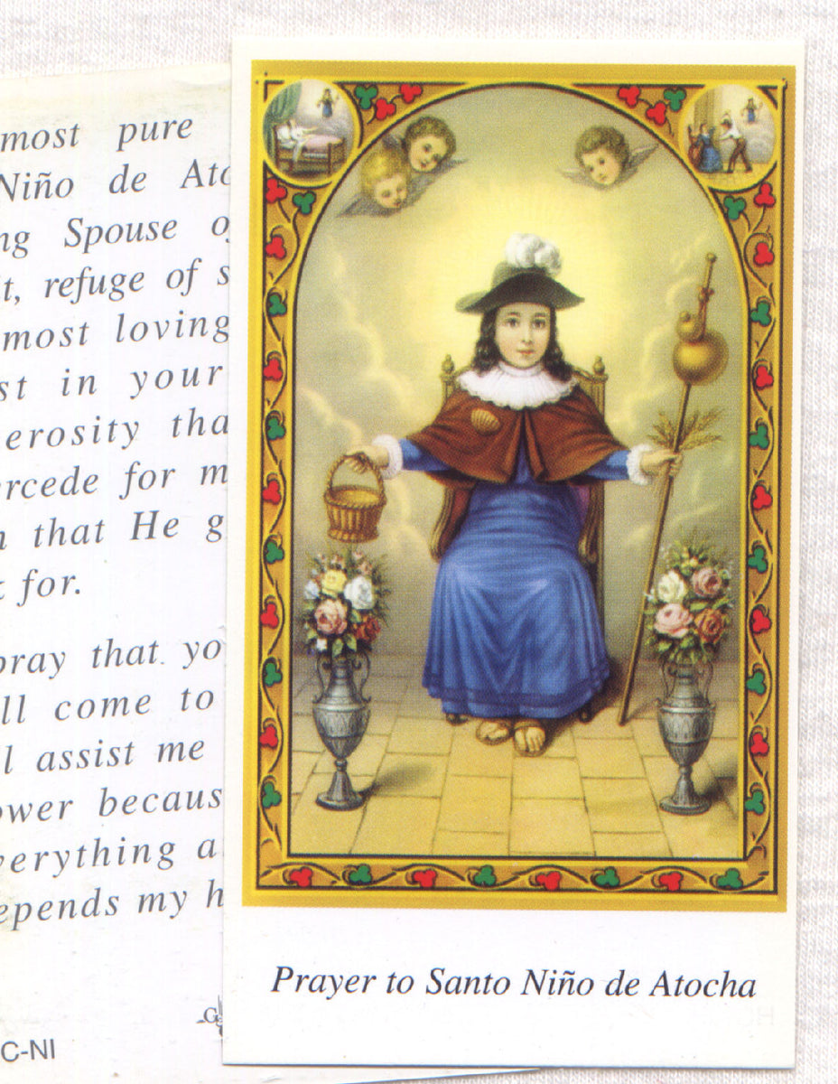 El Nino Atocha prayer card 5/pkg IT82